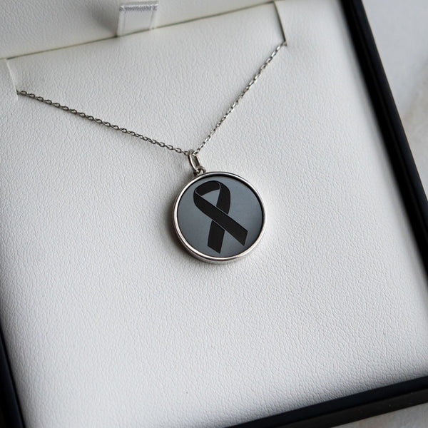 Custom Cancer Awareness Pendant – 14K Gold Plated or Sterling Silver B ...